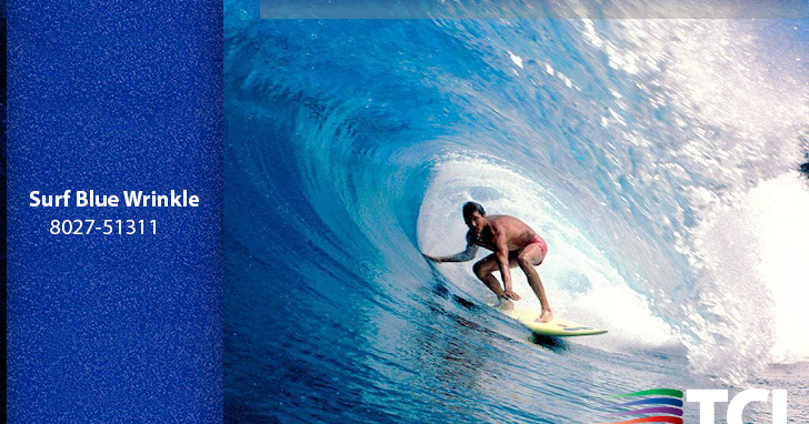 TCI Powder Coatings Blog: Surf's Up with Surf Blue Wrinkle!