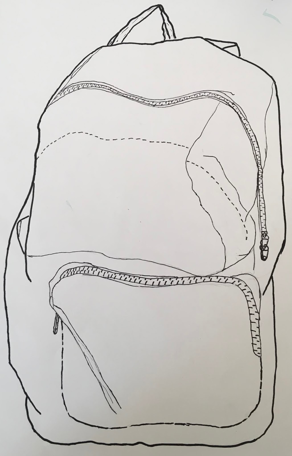 Monument Valley Regional Middle School Art Class: Backpack Contour Line ...