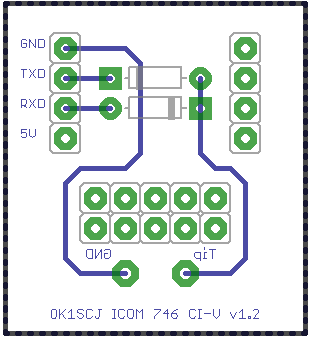 OK1SCJ's blog: Jednoduchý ICOM CI-V interface pro IC 746