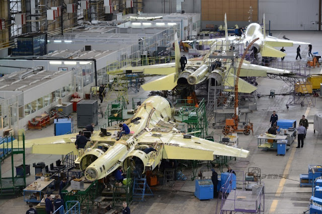Sukhoi-34 Fighter aircraft production line | Errymath