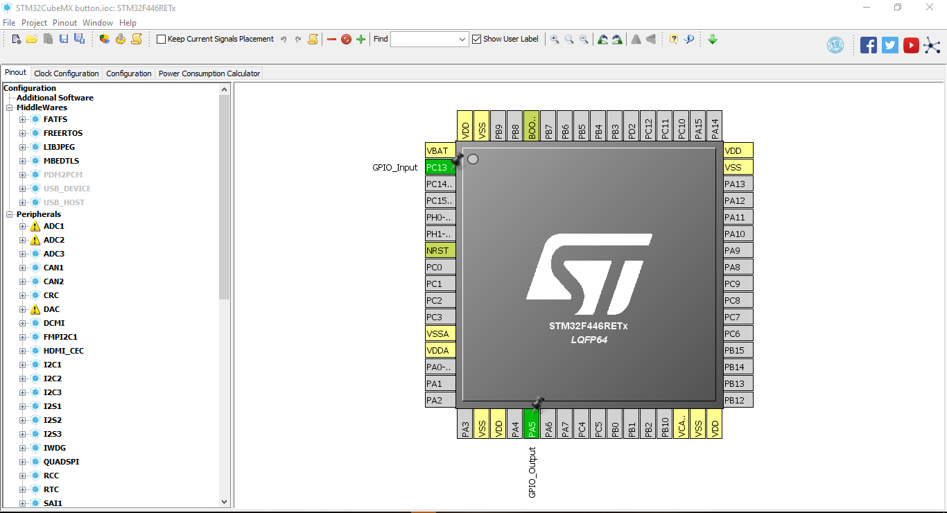 Tutorial STM32, Cara Mengakses Button LED, STM32Cube dan Keil uVision 5 - Mikrokontroler dan Cloud