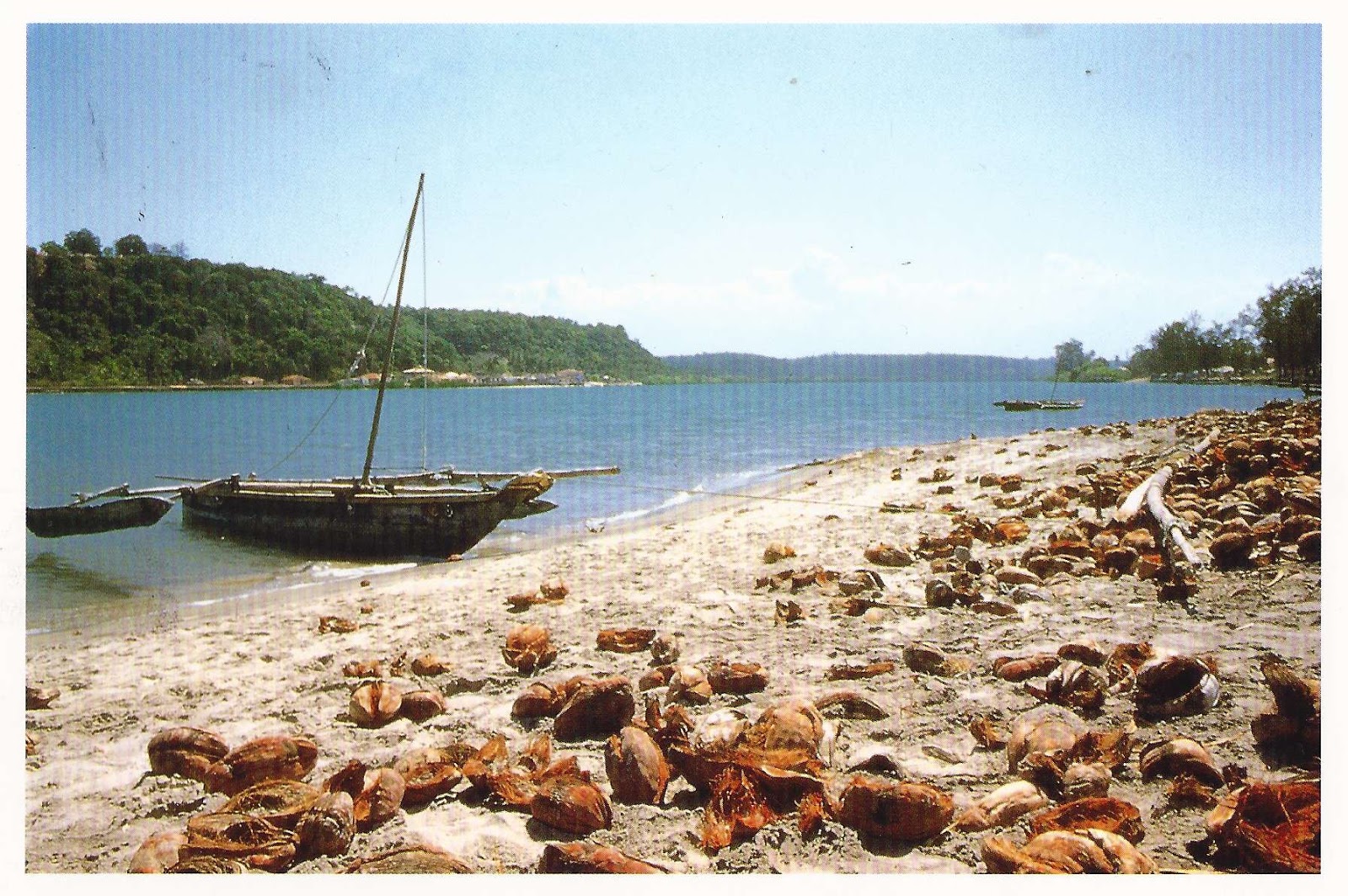 A Journey of Postcards: Ngalawa boat on the shore of Pangani river ...