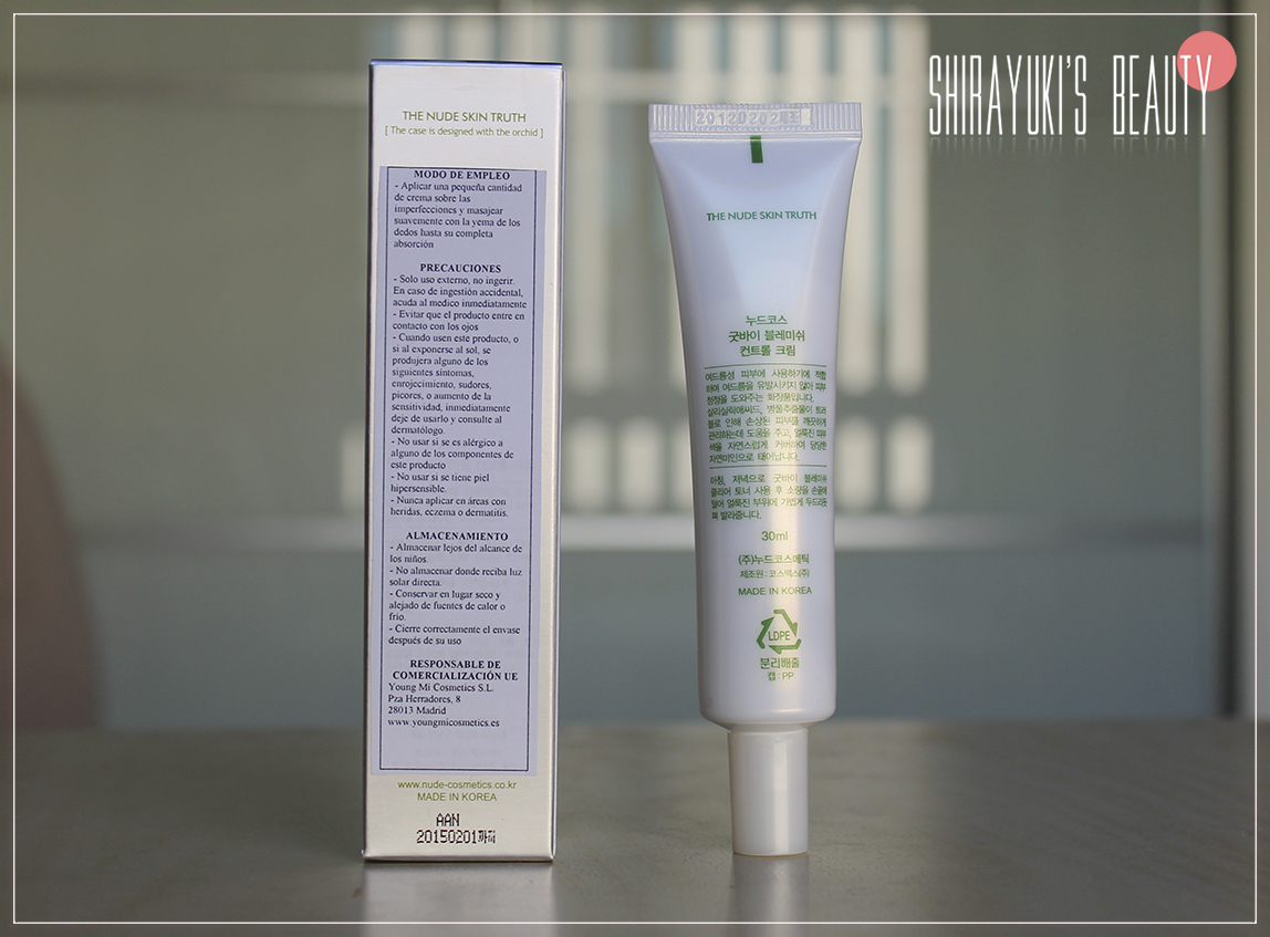 Shirayuki's Beauty: NUDECOS - Good-Bye Blemish Control Cream