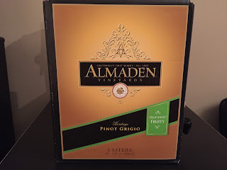 Box Wine Of The Week - Almaden Heritage Pinot Grigio