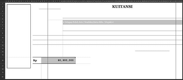 Download Template / Format Contoh Kwitansi Excel Yang Bisa diedit ...