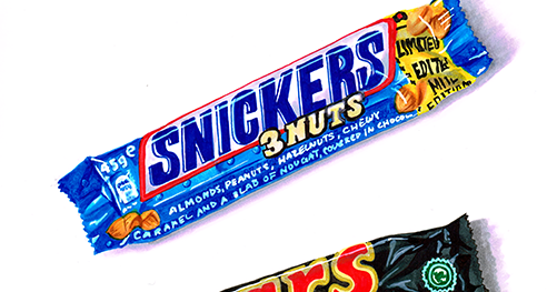 Package Design Study: Mars (and the snickers) package