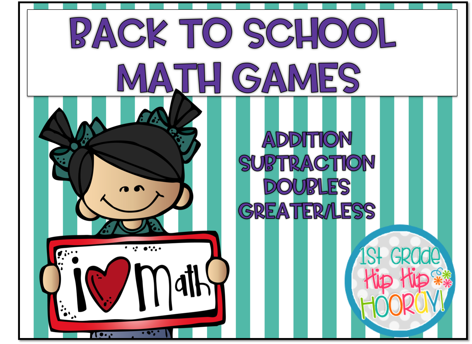 1st Grade Hip Hip Hooray!: Back to School Word Work, Writing, and Math ...