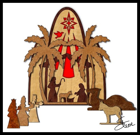Scrollsaw Workshop: 2013 Nativity Scroll Saw Pattern.