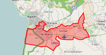 Préfecture d'Inezgane-Aït Melloul - Maroc Maps