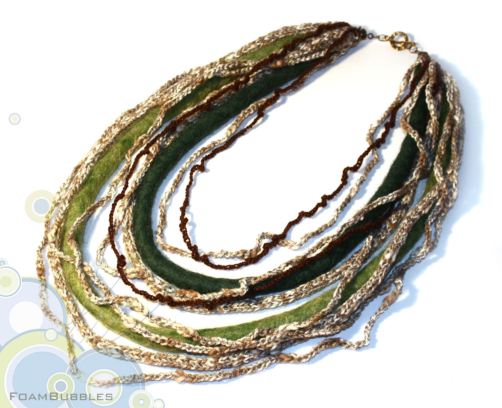 Coliere crosetate, tricotate, impletite, zapacite | FoamBubbles