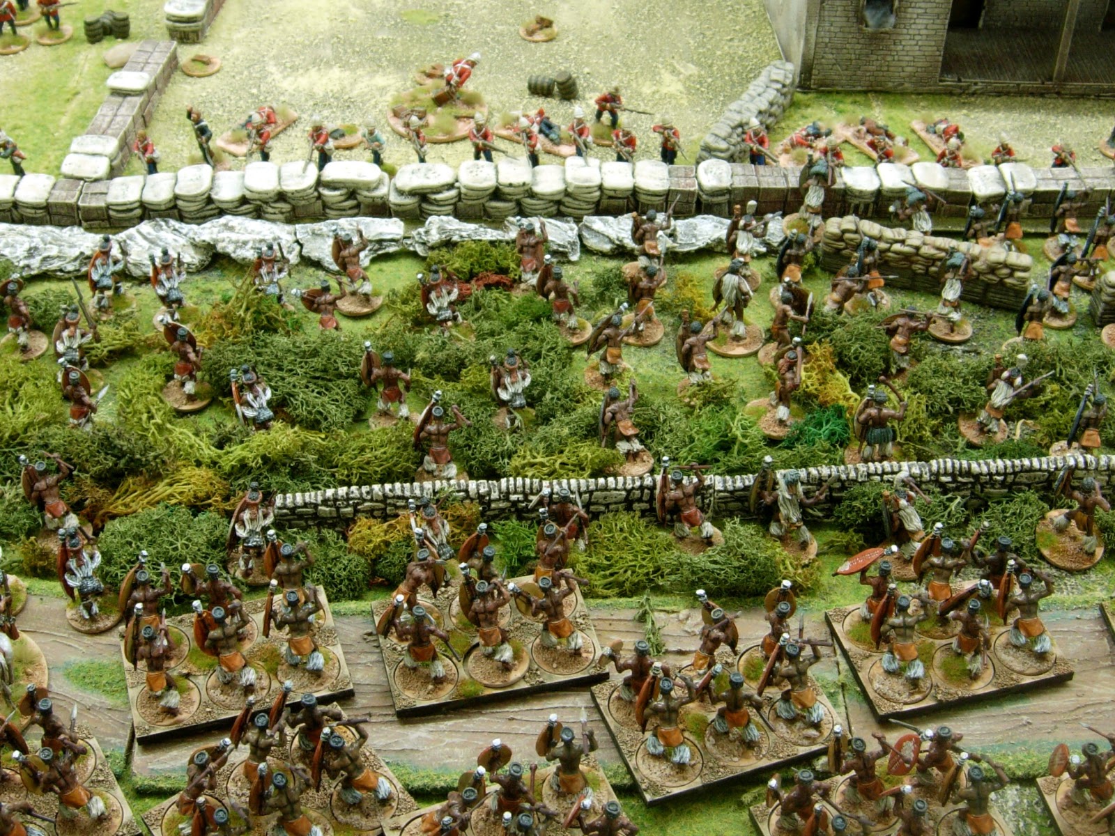 Wargaming with Silver Whistle: Rorke's Drift part 3 The Main Attack.