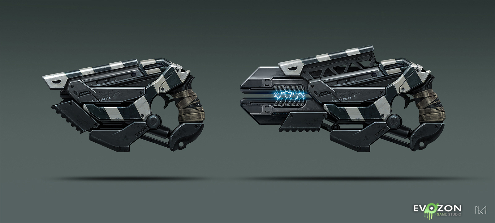 Evozon Game Studio: Weapon Concepts - Game Art