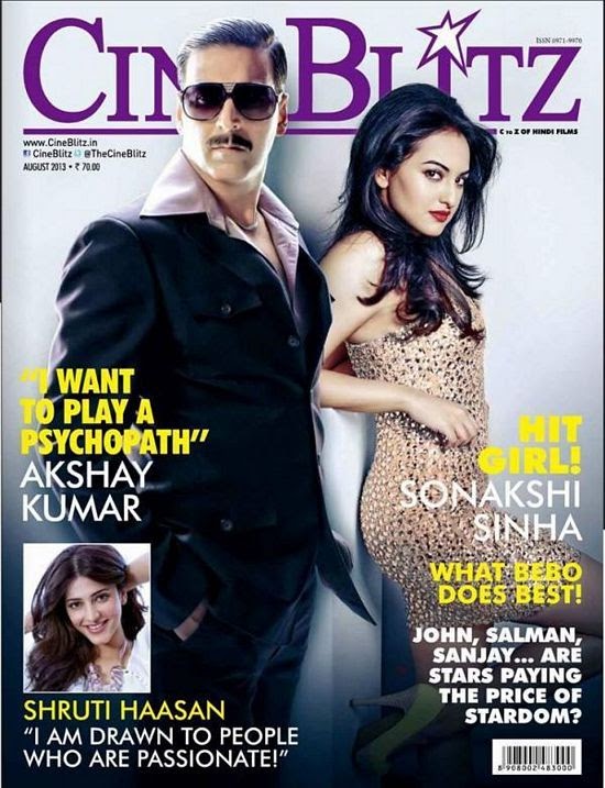 Sonakshi Sinha - Cineblitz Magazine Magazine August 2013 - Magazine ...