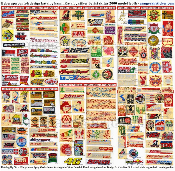 Katalog cutting sticker