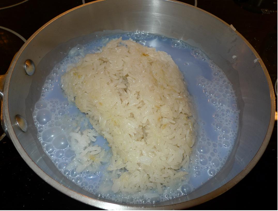 Amporn's Thai Kitchen: Blue Sticky Rice with Mango