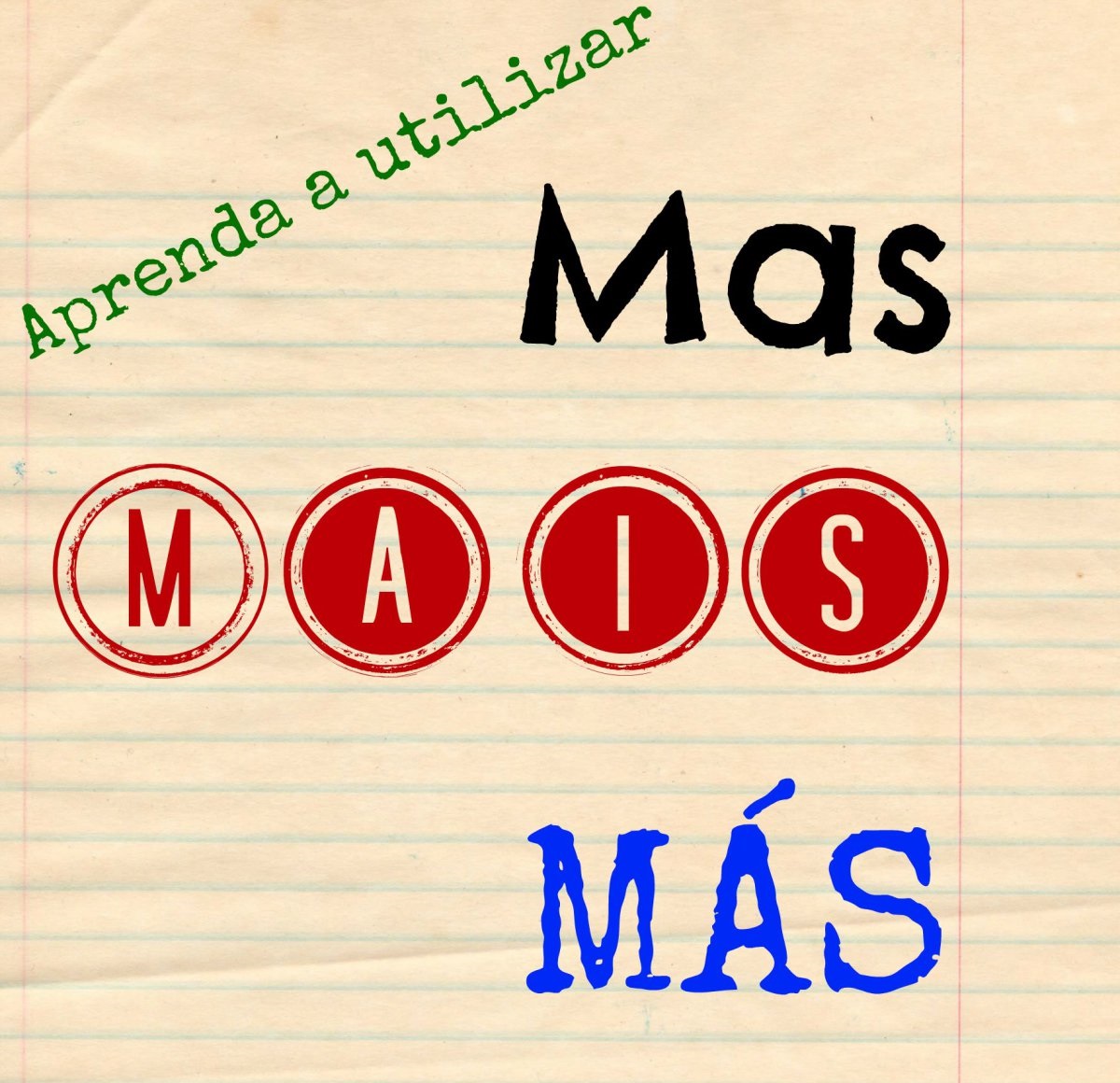 Entre Culturas: DICA DE PORTUGUÊS - Mas Mais e Más