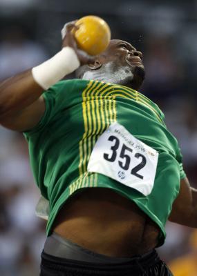 Different Events : Dorian Scott of Jamaica Shot Put