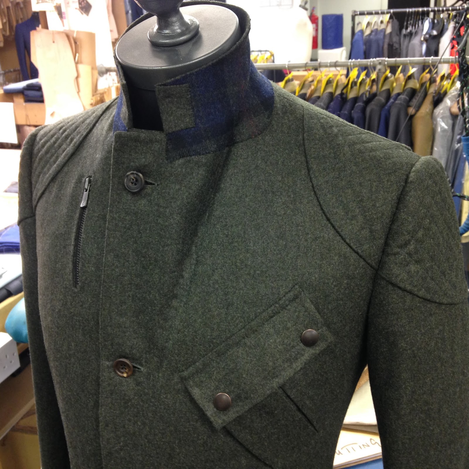 DAVIDE TAUB: Bespoke Driving Jacket w/.Detachable Bib: Collaboration ...