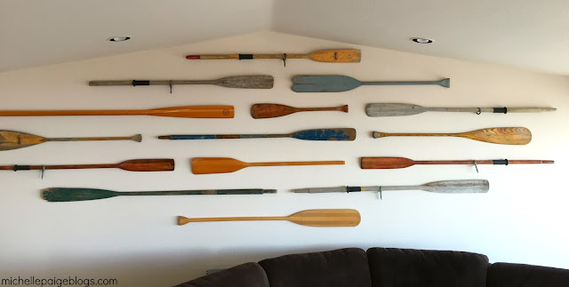 michelle paige blogs: Vintage Oar Wall