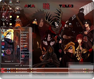 Media Computer: Akatsuki Theme for Windows XP