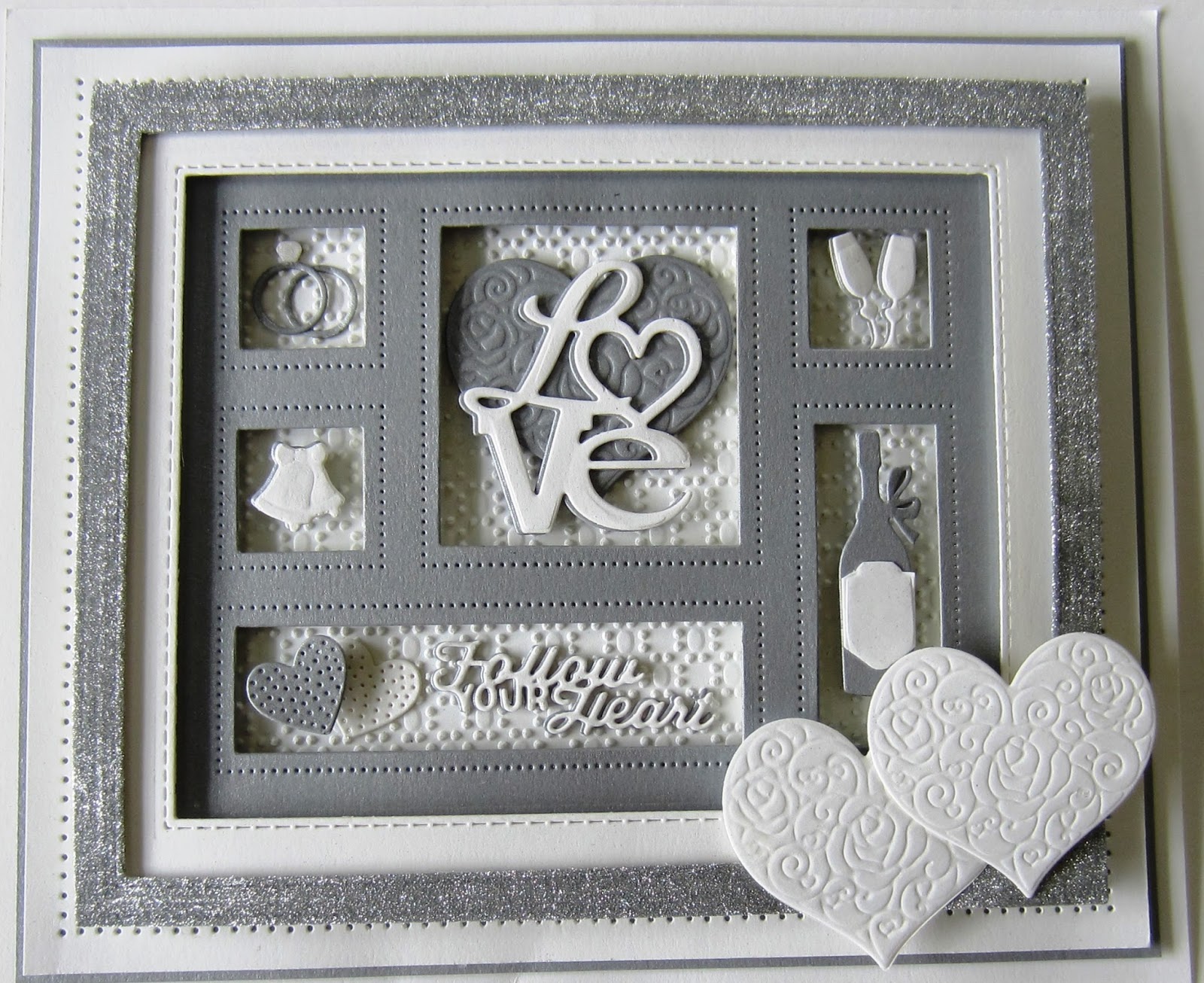 PartiCraft (Participate In Craft): Wedding Shadow Box Card