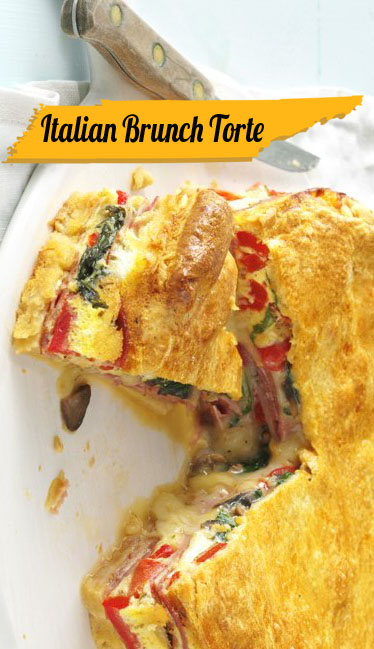 Italian Brunch Torte - Recipes Cottage