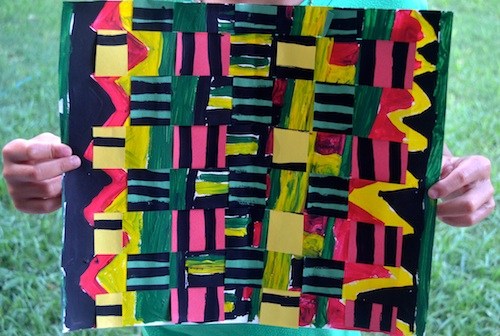 Festus Elementary Choice Art: Kente Cloth - Weaving - 2nd Grade