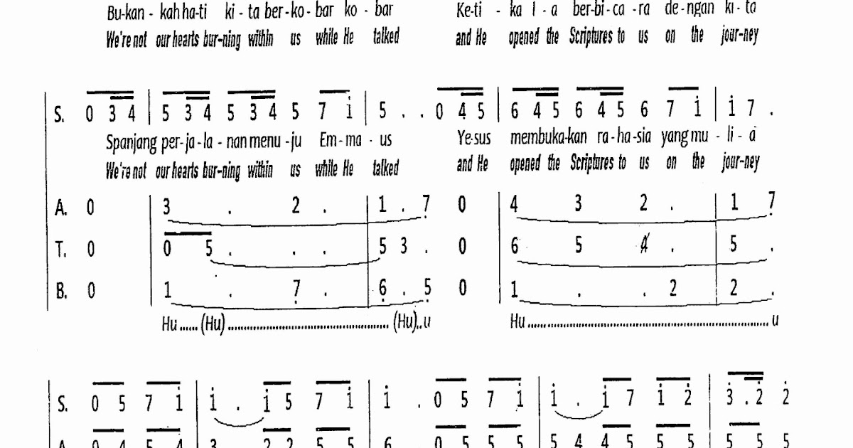 Emmaus Journey Community: Partitur Mars Emmaus Journey 4 suara
