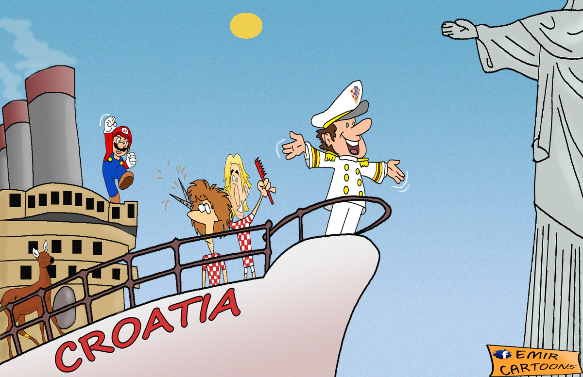 Emir Balkan Cartoons: Hrvatska stigla u Brazil.