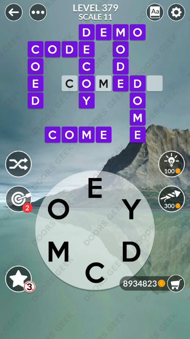 Wordscapes Level 379 Answers ~ Doors Geek