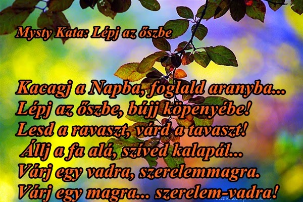 Mustármagvak: Őszi versek