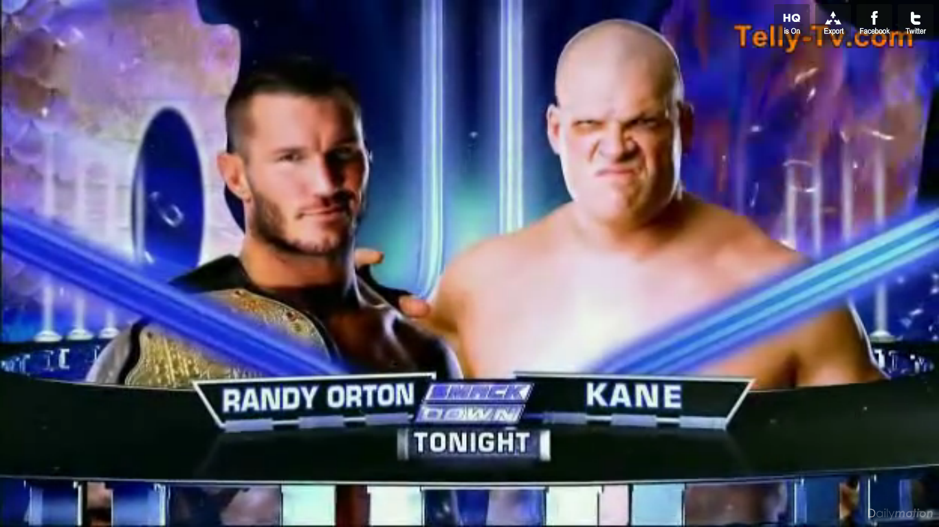 WWE Smackdown Randy Orton Vs Kane Street Fight 2011 | Wrestling Stars