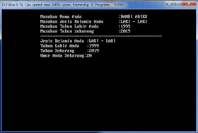 Algoritma & Flowchart Menghitung umur sekarang