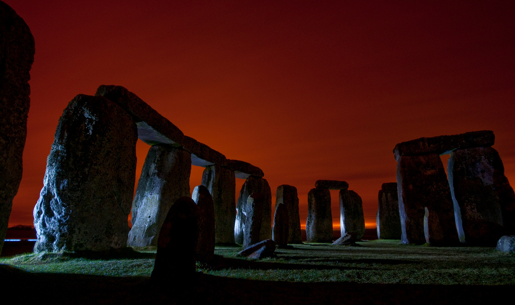 Stonehenge and the Ice Age: Stonehenge "Light Art"