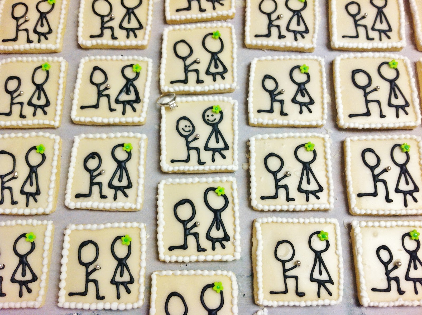 Lola Pearl Bake Shoppe: Spotlight On: Proposal Cookies for an ...