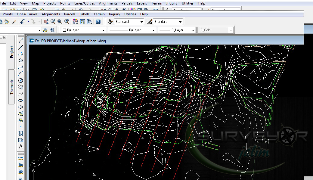 Cara membuat cross section dari 2 surface autocad LDD part 1 - SURVEYOR ...