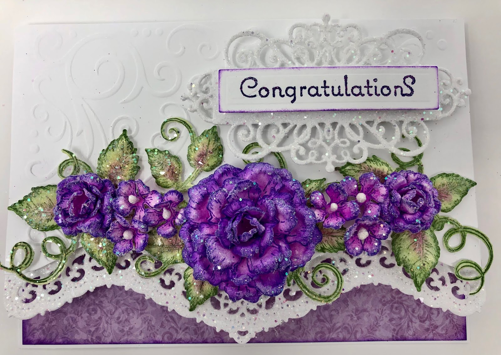 Jan's Paper Flowers: Heartfelt Creations - Majestic Purple Roses
