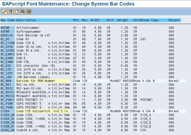 SAP ABAP 4 Tutorial: Create BAR code in SAP Script