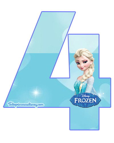Frozen Elsa Alphabet with Hearts. Abecedario de Elsa de Frozen con ...