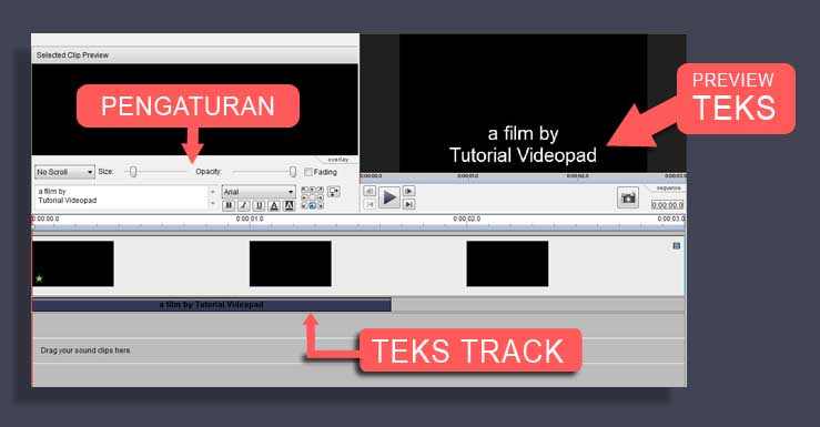 Cara Menambahkan Teks Pada Video Dengan Videopad