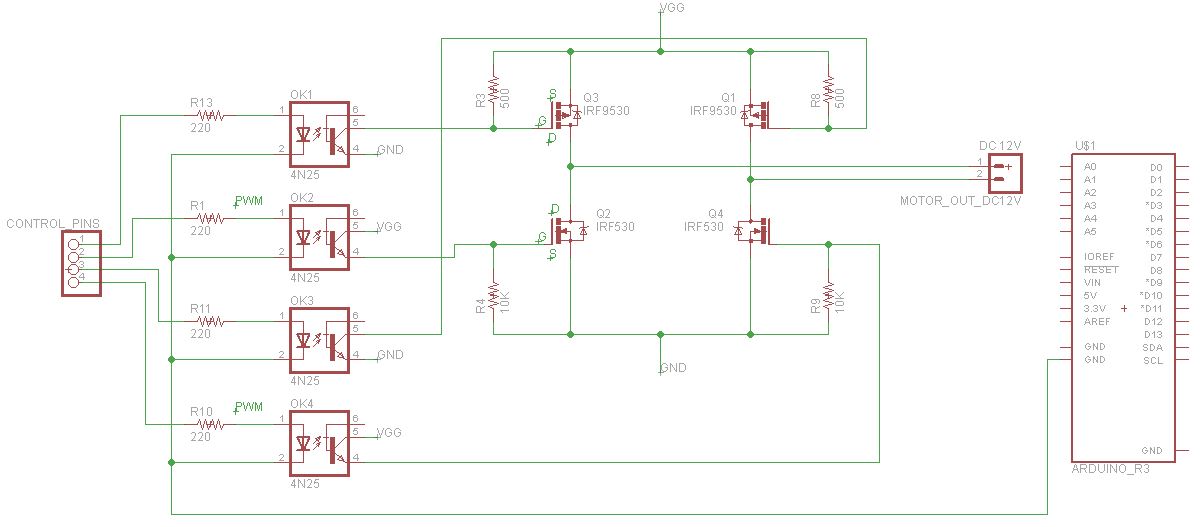 Blog of Wei-Hsiung Huang: DIY H Bridge Shield for Arduino Uno