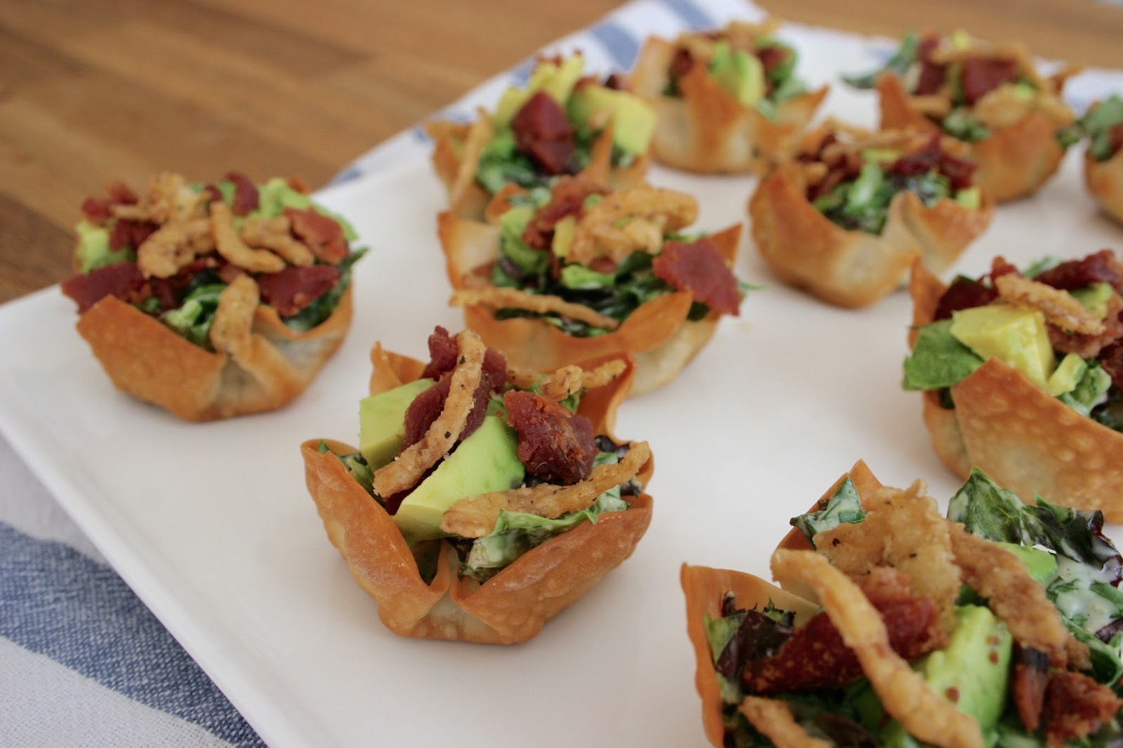 Just A Darling Life: Mini Caesar Salad Cup Appetizer - With Bacon ...