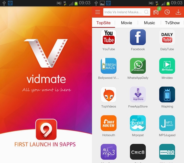 Vidmate / HD Video & Music Downloader 3.05 Mod [Latest Registered ...