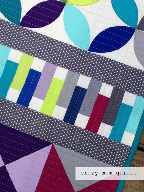 crazy mom quilts: baby row by row quilt--finished