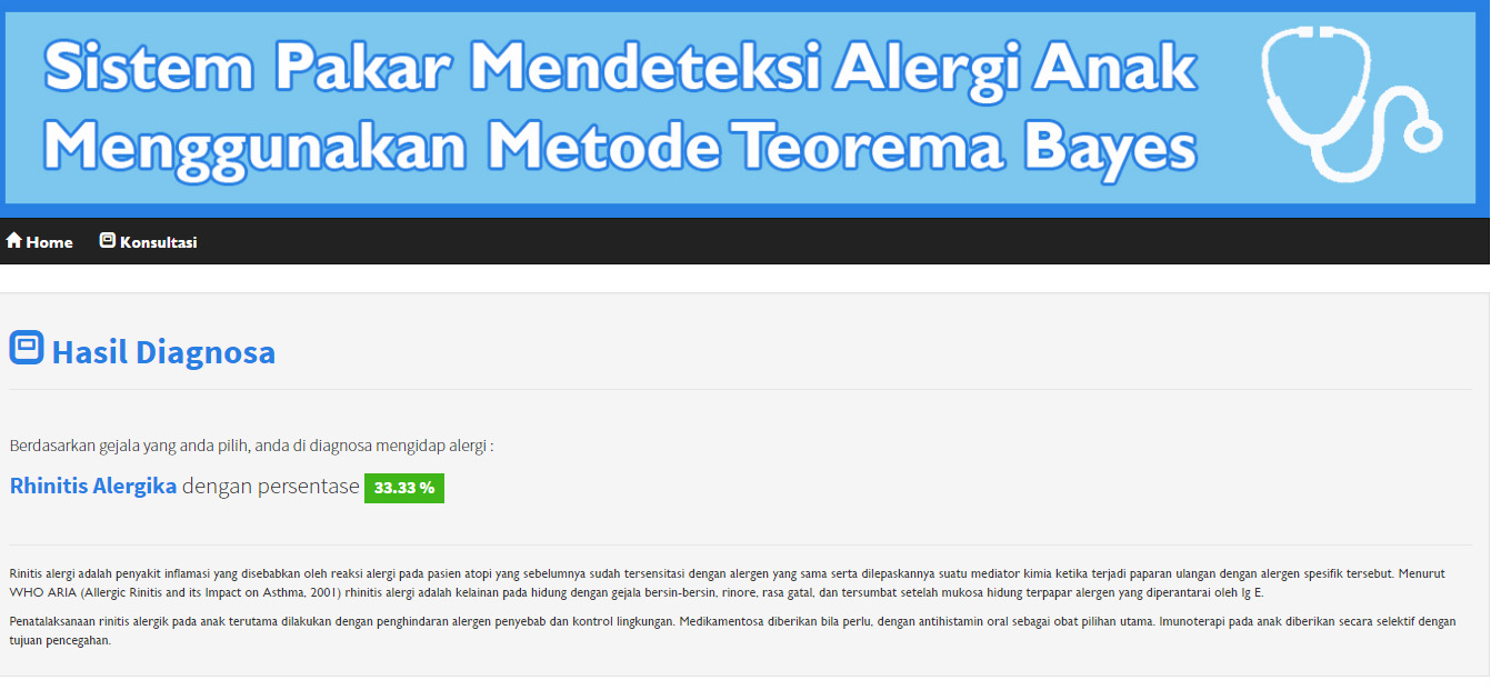 Aplikasi PHP Sistem Pakar dengan Metode Teorema Bayes - Source Code Aplikasi PHP
