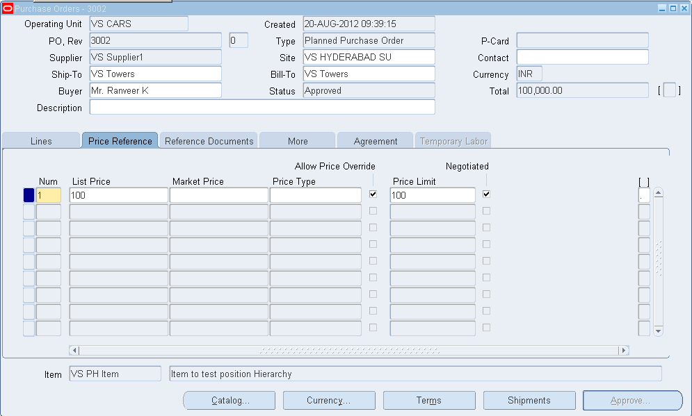 Vipul's Oracle Apps Blog: Planned Purchase Order