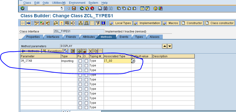 SAP TECH: Global Class : Types
