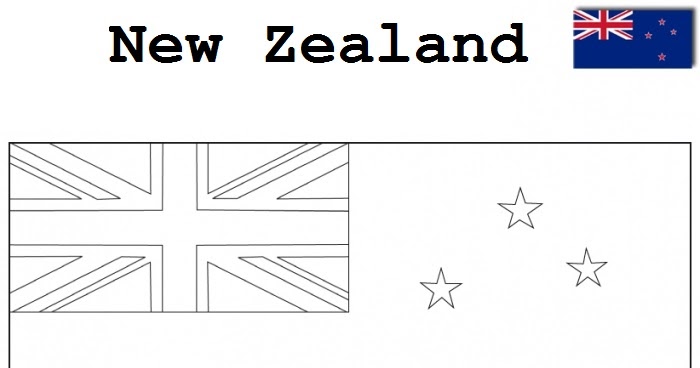 Geography Blog: New Zealand Flag Coloring Page