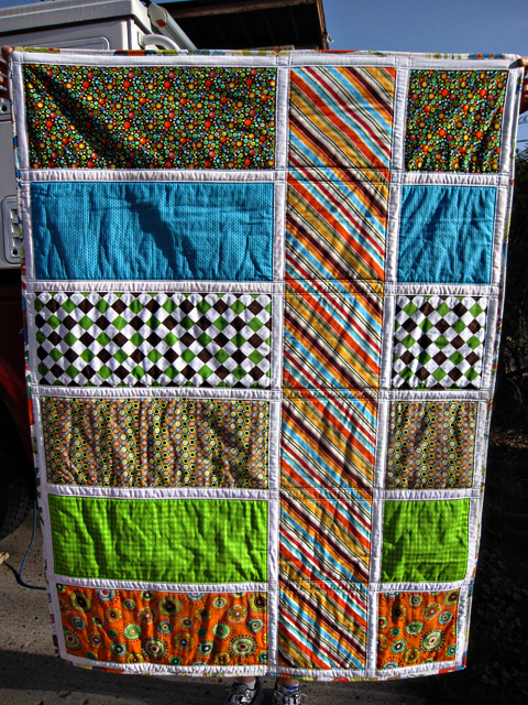 Bijou Lovely: Colorblock quilts.