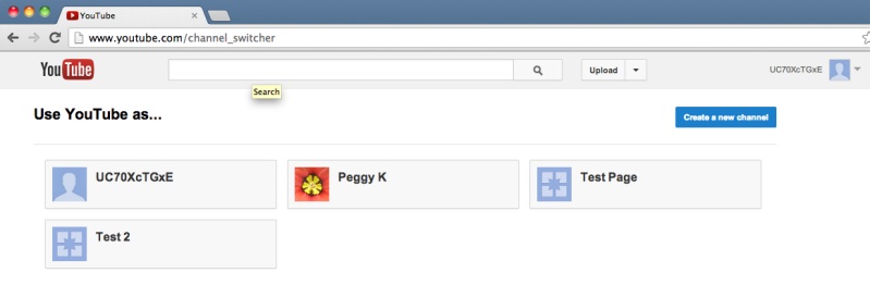 How to switch between YouTube channels after linking to a Google+ Page